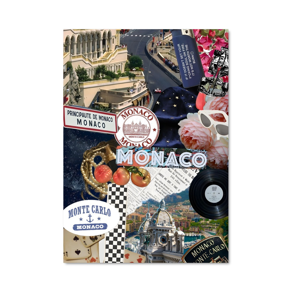 Monaco Postercollage – Aesthetic Posters